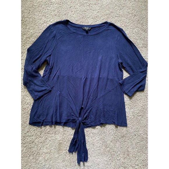 Simply Vera Vera Wang | Tops | Simplyvera Vera Wang Womens Medium Blue ...